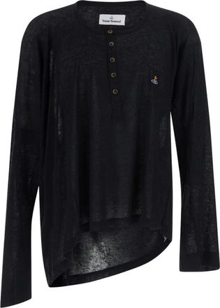 Vivienne Westwood LS Ripp-Oberteil - - Tops - Herren - Schwarzk - XL