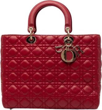 Dior Pre-owned Lady Dior - Femme - Pre-owned - Rouge - Taille: ONE Size
