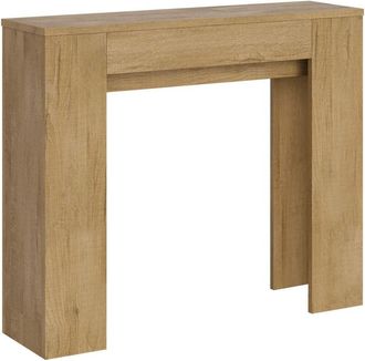Itamoby Console extensible 90x25/181 cm Ch&ecirc;ne Slick Nature