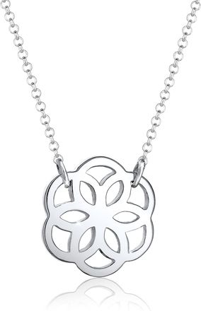 Elli Halskette Damen Blume Floral in 925 Sterling Silber
