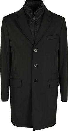 Fay Homme, Manteaux, Noir, Taille: XL Manteau stretch pour homme