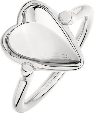 Liebeskind Liebeskind Berlin Ring - Edelstahl Metal Heart - Gr. 52 - in Silber - f&uuml;r Damen