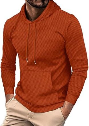 Generic Lightweigh Sweat &agrave; capuche uni pour homme Printemps et automne 2026 Printemps et Automne Sweat-shirt &agrave; manches longues Sweat dext&eacute;rieur V&ecirc;tements pour
