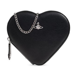 Vivienne Westwood Femme, Sacs, Noir, Taille: ONE Size Heart Shoulder Bag