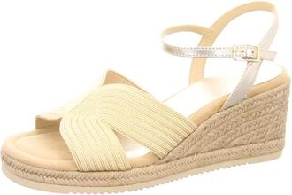 Tamaris Plateau Sandale Keilabsatz - - Shoes - Damen - Beige - 38 EU