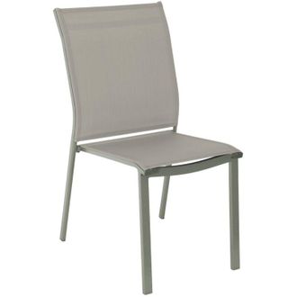 Sweeek 4er-Set stapelbare Gartenst&uuml;hle aus Aluminium und Textilene