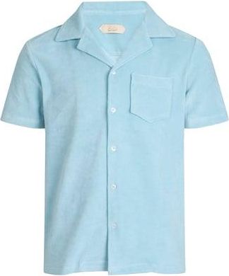 Aur&eacute;lien Chemise en tissu &eacute;ponge de coton m&eacute;lang&eacute;