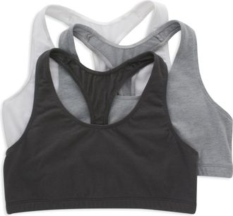 Hanes Damen-Bralette, Ringerr&uuml;cken, T-R&uuml;cken, 3er-Pack, XX-Large