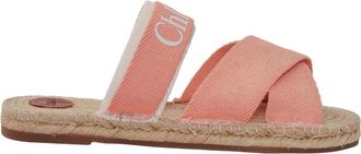 Chlo&eacute; Femme, Chaussures, Orange, Taille: 35 EU Woody Slide