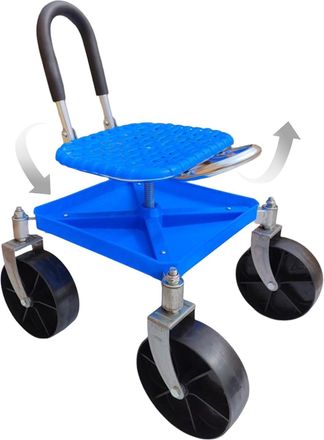 Generic Rollender Gartenhocker - robuster Gartensitz, Stabiler mobiler Stuhl, um 360 Grad drehbare, tragbarer Outdoor-Arbeitsstuhl | Bequem f&uuml;r die Garage Pe