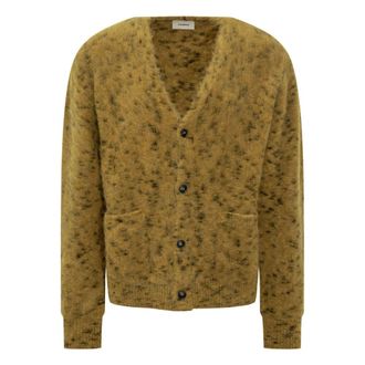 A Paper Kid Herren Strickjacke mit Tasche - - Knitwear - Herren - Gelb - M
