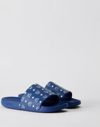 MCM Slides mit Monogramm-Print LIMOGES VISETOS