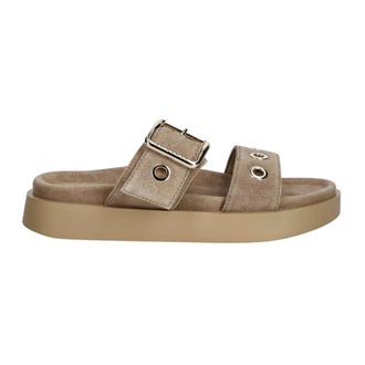 INUIKII Femme, Chaussures, Beige, Taille: 38 EU Tilda Buckle Tongs