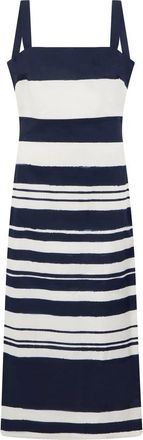 Veronica Beard Femme, Robes, Multicolore, Taille: 34 FR Robe Midi Ray&eacute;e