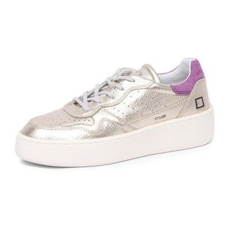 D.A.T.E. Laminierte Step Schuhe Platinum Modell - - Shoes - Damen - Grau - 40 EU