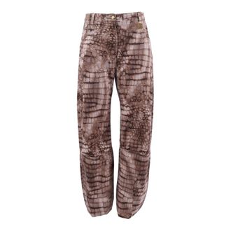 Elisabetta Franchi Femme, Jeans, Brun, Taille: W27 Wide Jeans