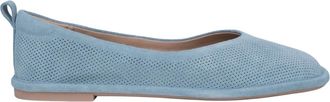Estro & Luminara Femme, Chaussures, Bleu, Taille: 39 EU Ballerines Bleues pour Femmes en Velours Perfor&eacute; Doux Authentique