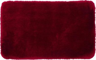 G&ouml;zze Deluxe Badteppich mit extra hohem Flor, 100% Polyester (Mikrofaser), Mit Antirutschbeschichtung, 60 x 100 cm - Bordeaux