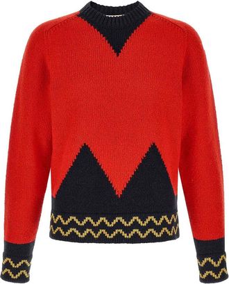 Marni Pull Col Rond - Rouge