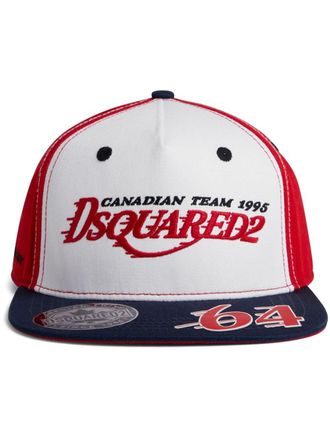 Dsquared2 casquette &agrave; logo brod&eacute; - Rouge