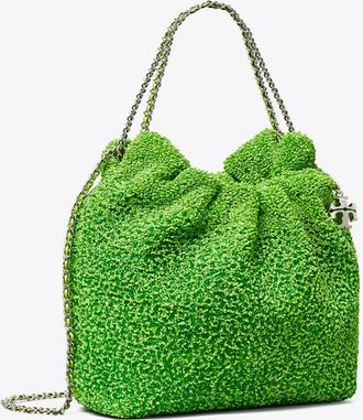 Tory Burch Damen x BonBon Mini Fleming Hobo Bag mit Verzierung