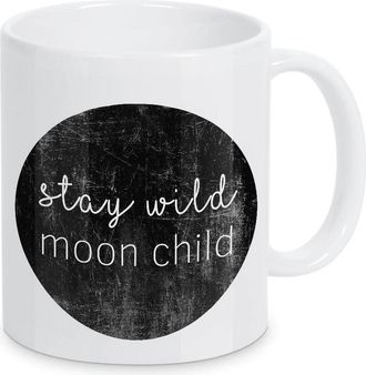 artboxONE Tasse Stay Wild Moon Child Quote von Orara Studio - Kaffeetasse Typografie