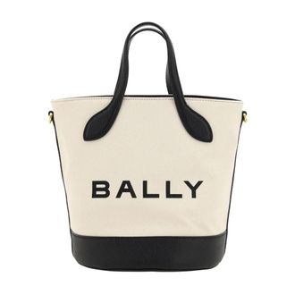 Bally Monogramm Leder Eimer Tasche - - Bags - Damen - Beige - ONE SIZE