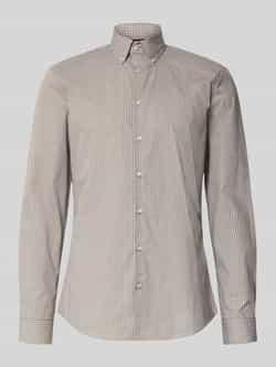 Jake*s Slim Fit Business-Hemd mit Button-Down-Kragen