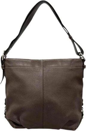 Coach Sac bandouli&egrave;re en cuir Pre-owned - Femme - Pre-owned - Brun - Taille: ONE Size