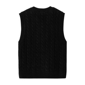 Carhartt Work in Progress Femme, Pulls, Noir, Taille: 40 FR Gilet Sans Manches Noir Élégant