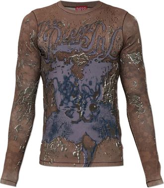 Diesel Homme, Tops, Brun, Taille: L T-Tadeo T-shirt