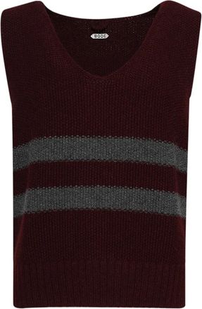 Bode débardeur rayé en maille - Rouge