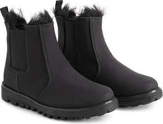 Polar Bottes Chelsea en nubuck pour femme avec mousse &agrave; m&eacute;moire de forme, imperm&eacute;ables, avec semelle ext&eacute;rieure en caoutchouc cousue et doublure en fausse f