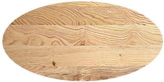 vidaXL Dessus de table 120x60x4 cm bois de ch&ecirc;ne massif ovale Vidaxl