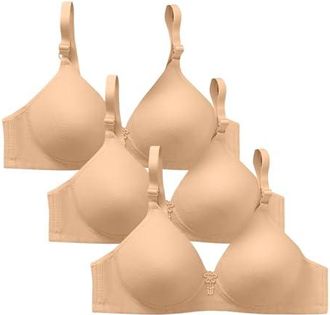 Generic Lingerie mince grande taille sans armatures Soutien-gorge de rassemblement maman soutien-gorge anti-affaissement soutien-gorge fermeture avant, rose v