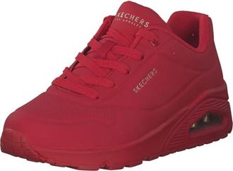 Skechers Uno Stand on Air Baskets pour Femme, Red Durabuck/Mesh, 42 EU