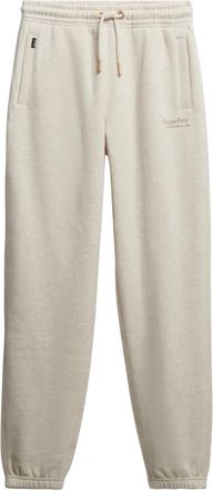 Superdry Damen Essential Logo Jogginghose mit B&uuml;ndchen Hellbeige Meliert 34
