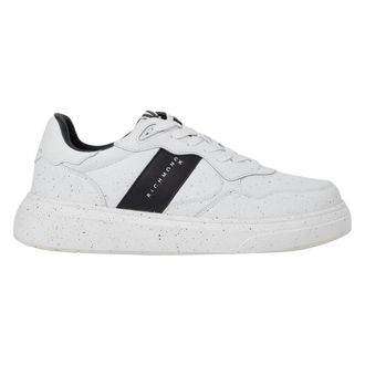 John Richmond Homme, Chaussures, Blanc, Taille: 41 EU Low-top Leather Baskets