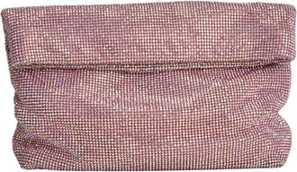 twentyfour Femme, Sacs, Rose, Taille: ONE Size Pochette en maille avec strass