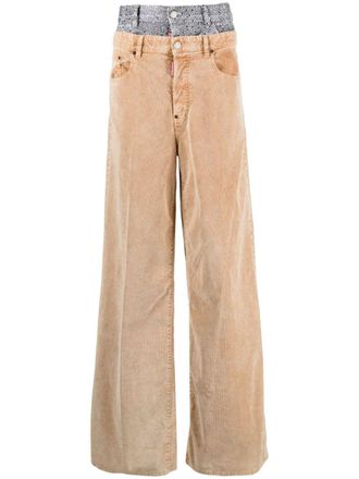 Dsquared2 Hose mit Kristallen - Braun