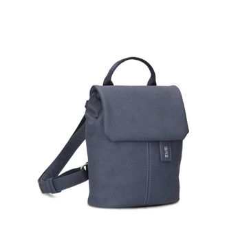 zwei Kleiner Damenrucksack Mademoiselle.M MR45 Mini-Rucksack 2 Liter klassisch-eleganter Daypack mit Magnet-Verschlussklappe, Rei&szlig;verschlussfach am R&uuml;cken 