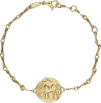 Azlee bracelet Elefante en or 18ct à diamants