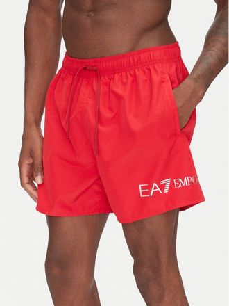 Emporio Armani Badeshorts 7M000519 AF13049 M5023 Rot Regular Fit