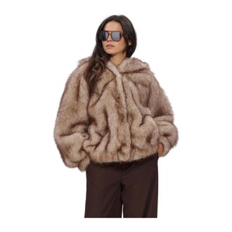 Arma Hailey Long Faux Mink - - Jackets - Damen - Braun - L