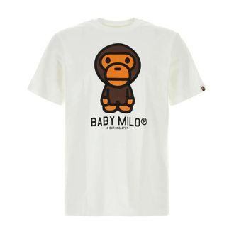 A Bathing Ape A Bathing Ape, Homme, Tops, Blanc, Taille: XL Baby Milo T-Shirt