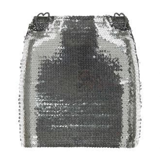 Nensi Dojaka Silver Sequins Mini Skirt - - Skirts - Damen - Grau - XS
