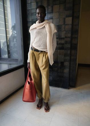 Mango Pull en maille ajour&eacute;e &agrave; manches longues &eacute;cru - Femme - S - MANGO