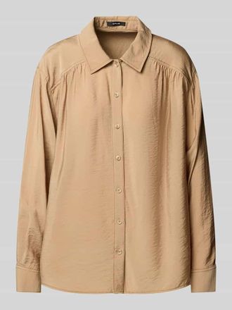 OPUS Regular Fit Hemdbluse mit durchgehender Knopfleiste Modell Famiga