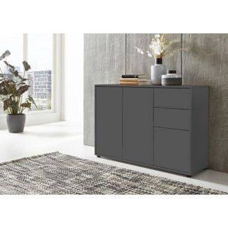 BMG M&ouml;bel BMG M&ouml;bel Kommode &raquo;Mailand 10 Anthrazit Schubladenkommode Anrichte Sideboard
