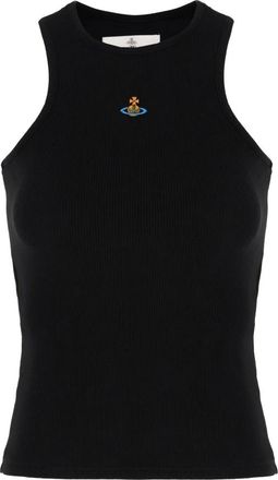 Vivienne Westwood Femme, Tops, Noir, Taille: 42 FR Orb Tank Top